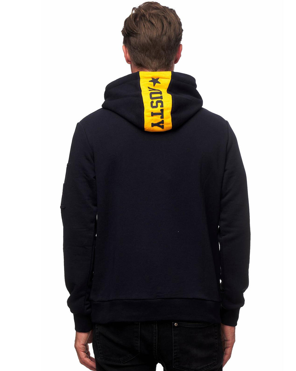 Mörk blå för män hoodie Rusty Neal Craig
