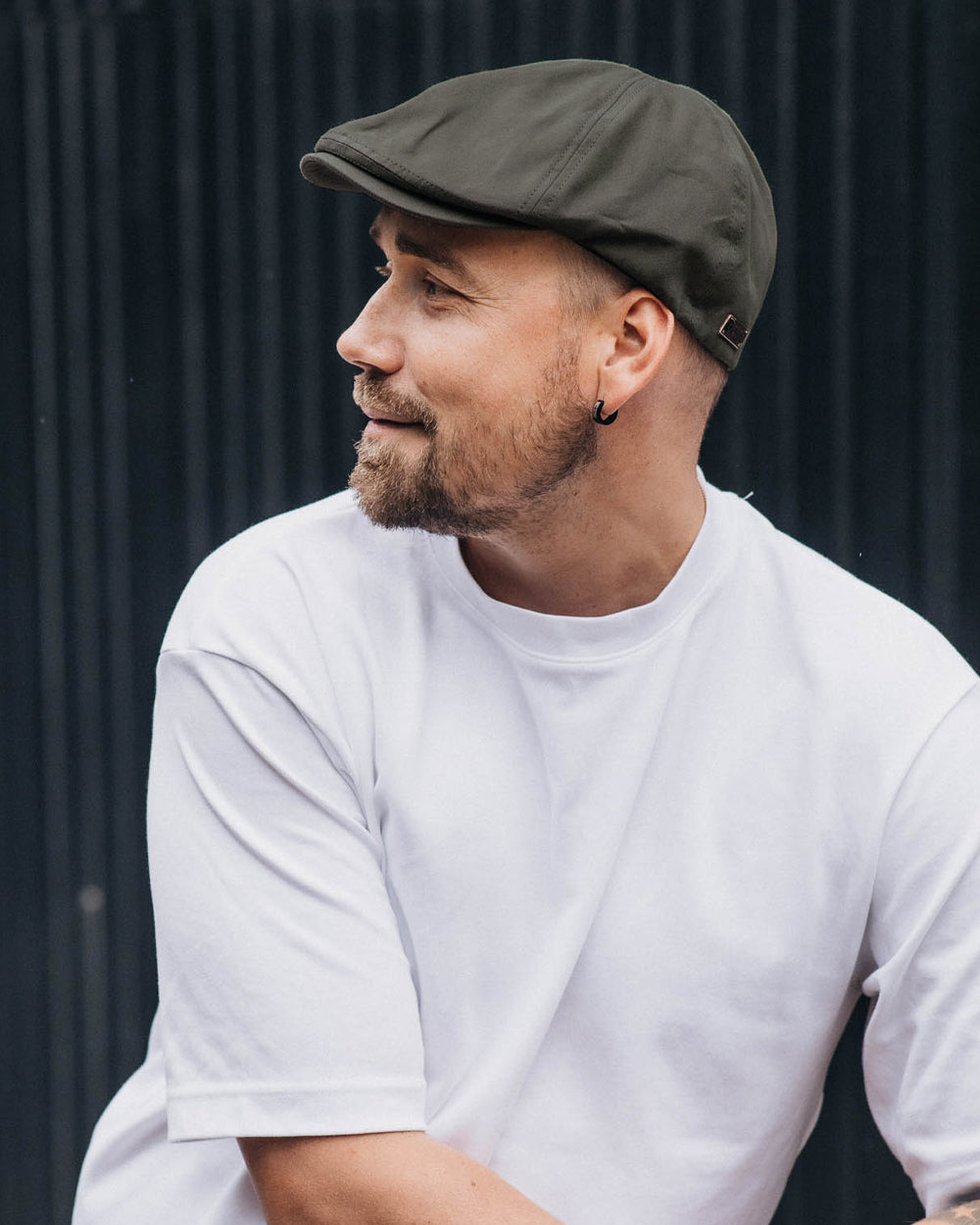 Grey flat cap for men Salon