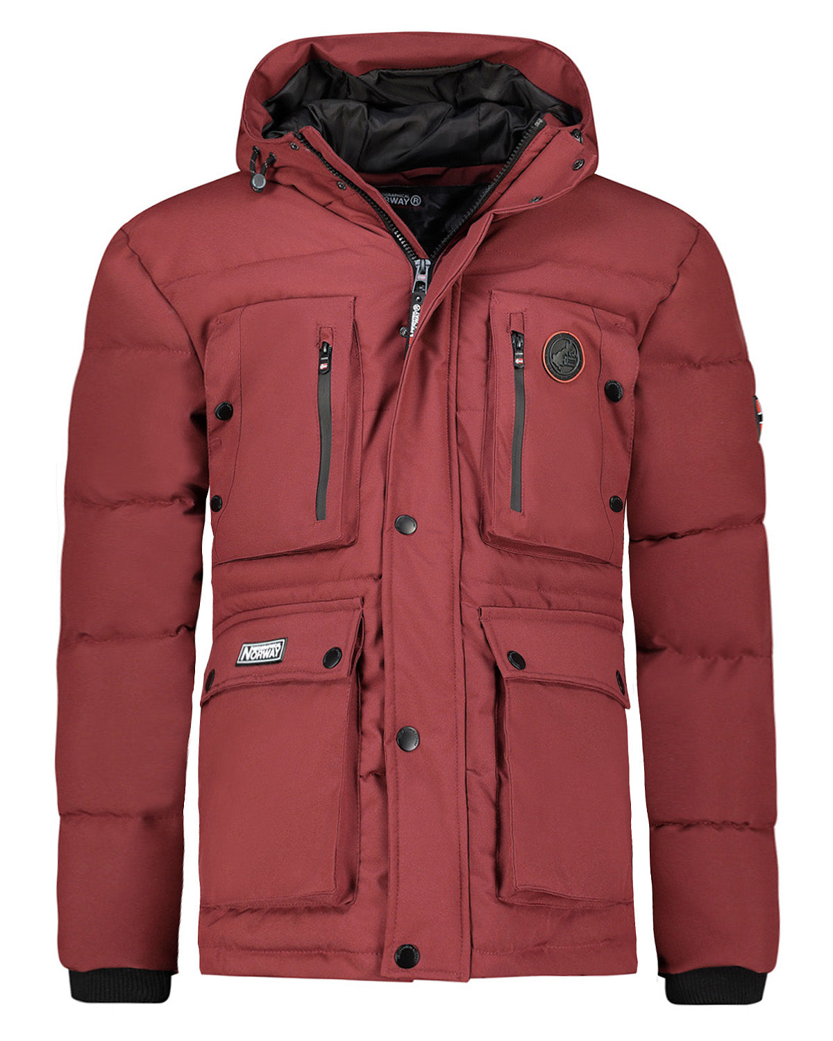 Geographical Norway Albert men's red winter jacket
